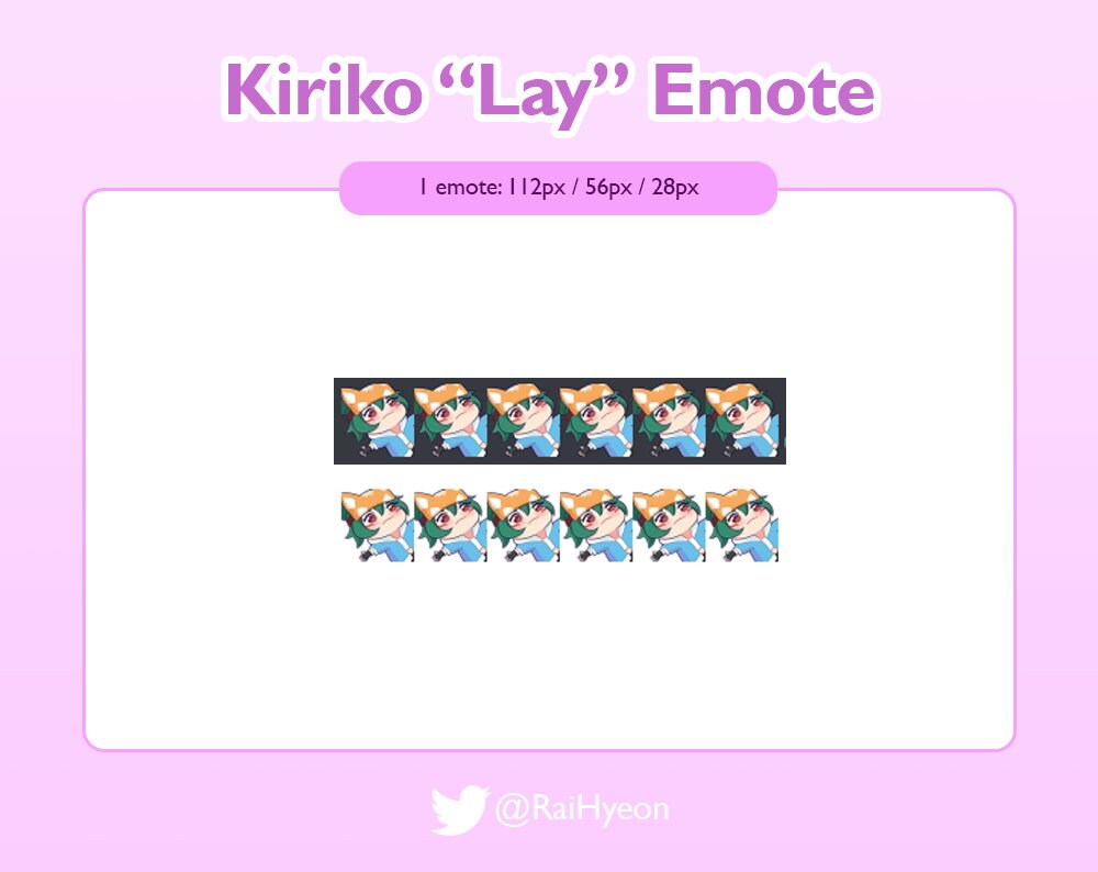 Overwatch Overwatch2 Kiriko Kamori LAY Emote for Twitch/discord/youtube ...