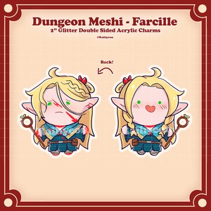 Delicious in Dungeon Meshi Farcille Marcille Falin Charms and Standee ...