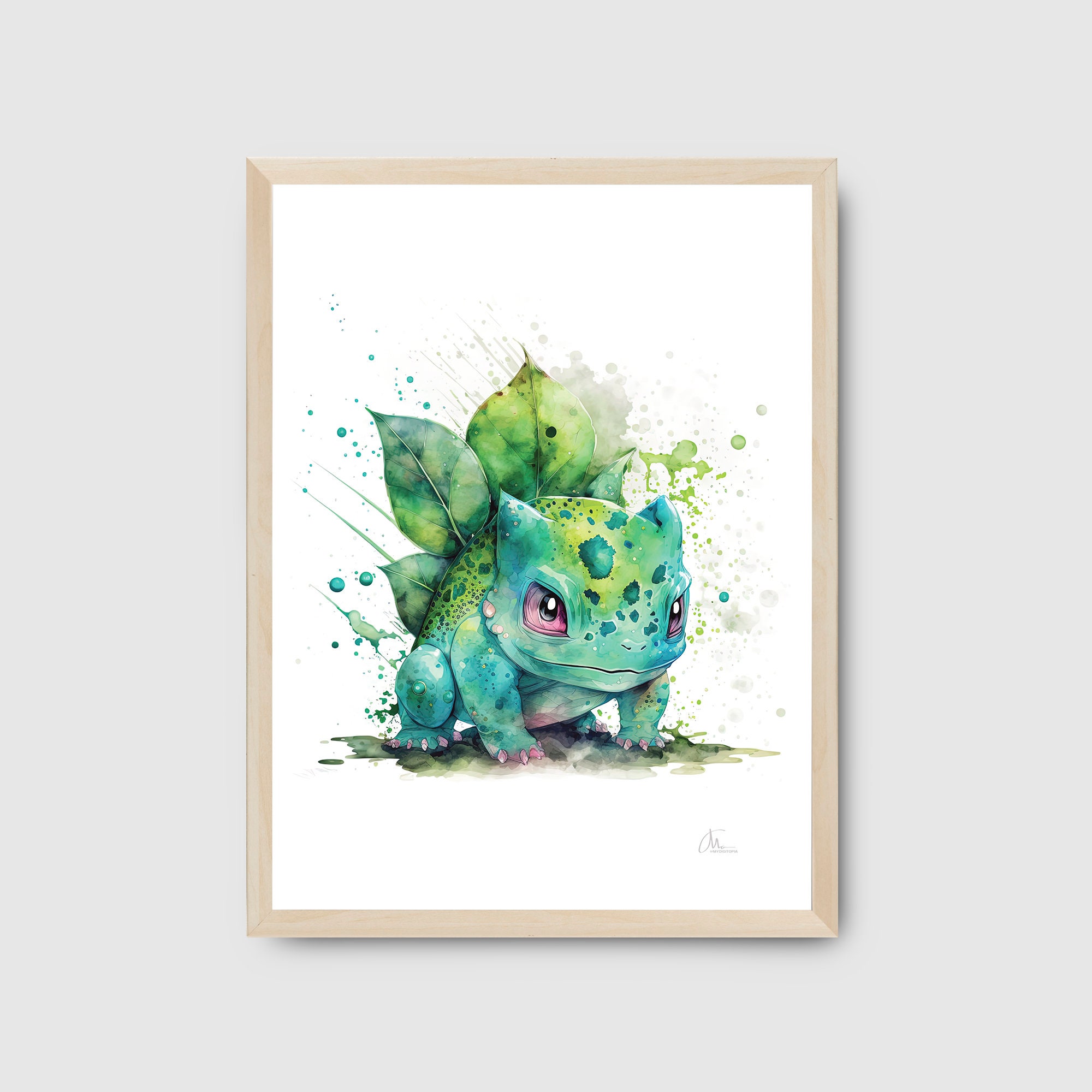 Pokemon Digital Art Pokemon Gift Print Pokemon Set of 6 - Etsy