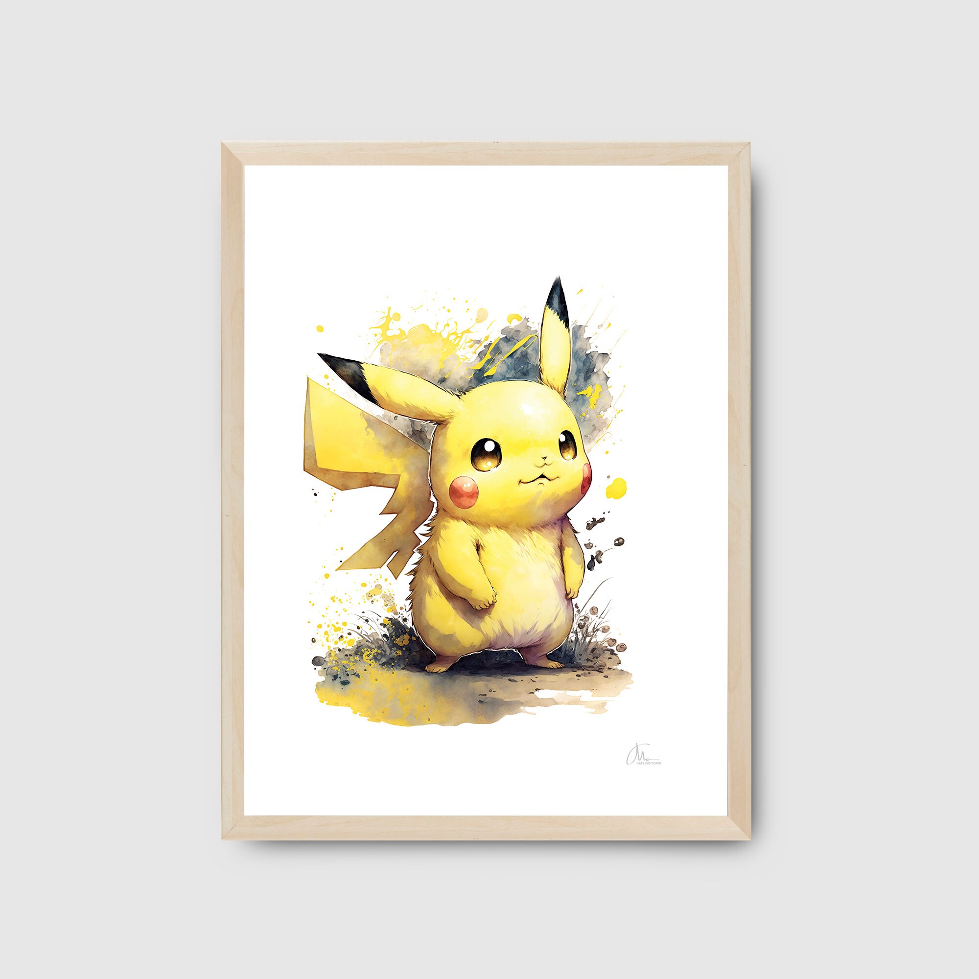 Pokemon Digital Art Pokemon Gift Print Pokemon Set of 6 - Etsy