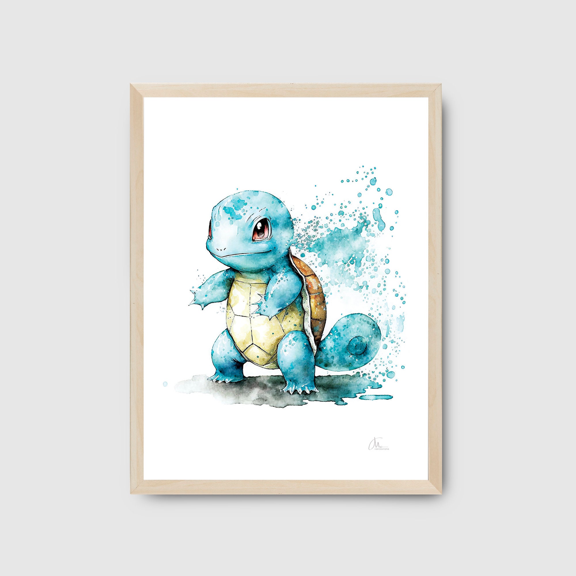 Pokemon Digital Art Pokemon Gift Print Pokemon Set of 6 - Etsy