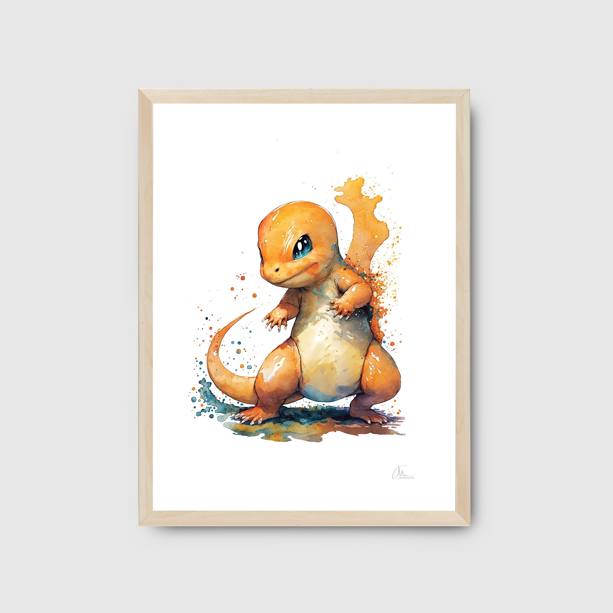 Pokemon Digital Art Pokemon Gift Print Pokemon Set of 6 - Etsy