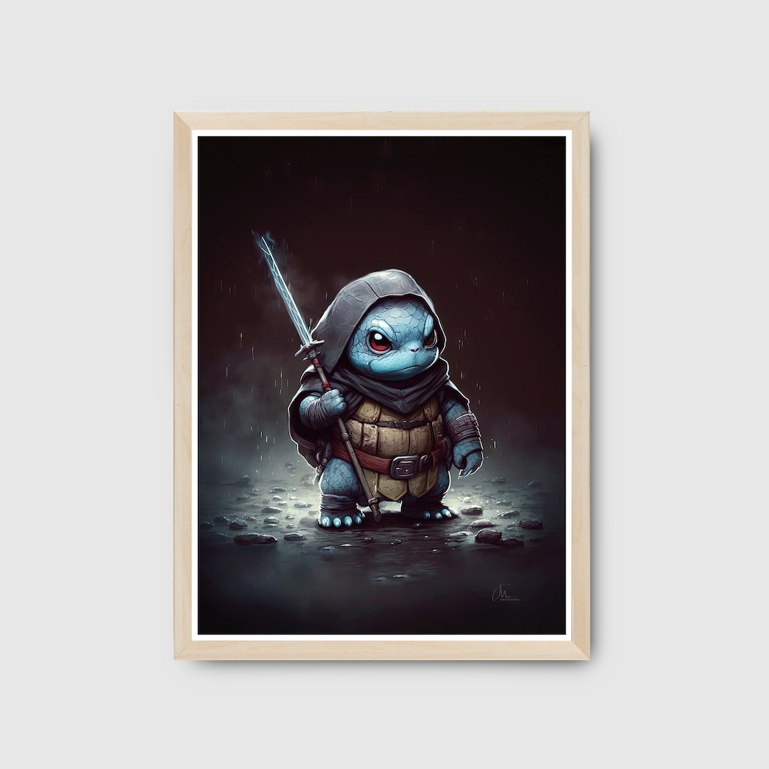 Squirtle Wall Print Pokemon Gift Art Pokemon Bedroom Decor - Etsy UK