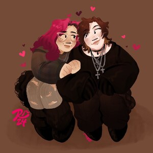Custom Couple Art Commission! - Etsy