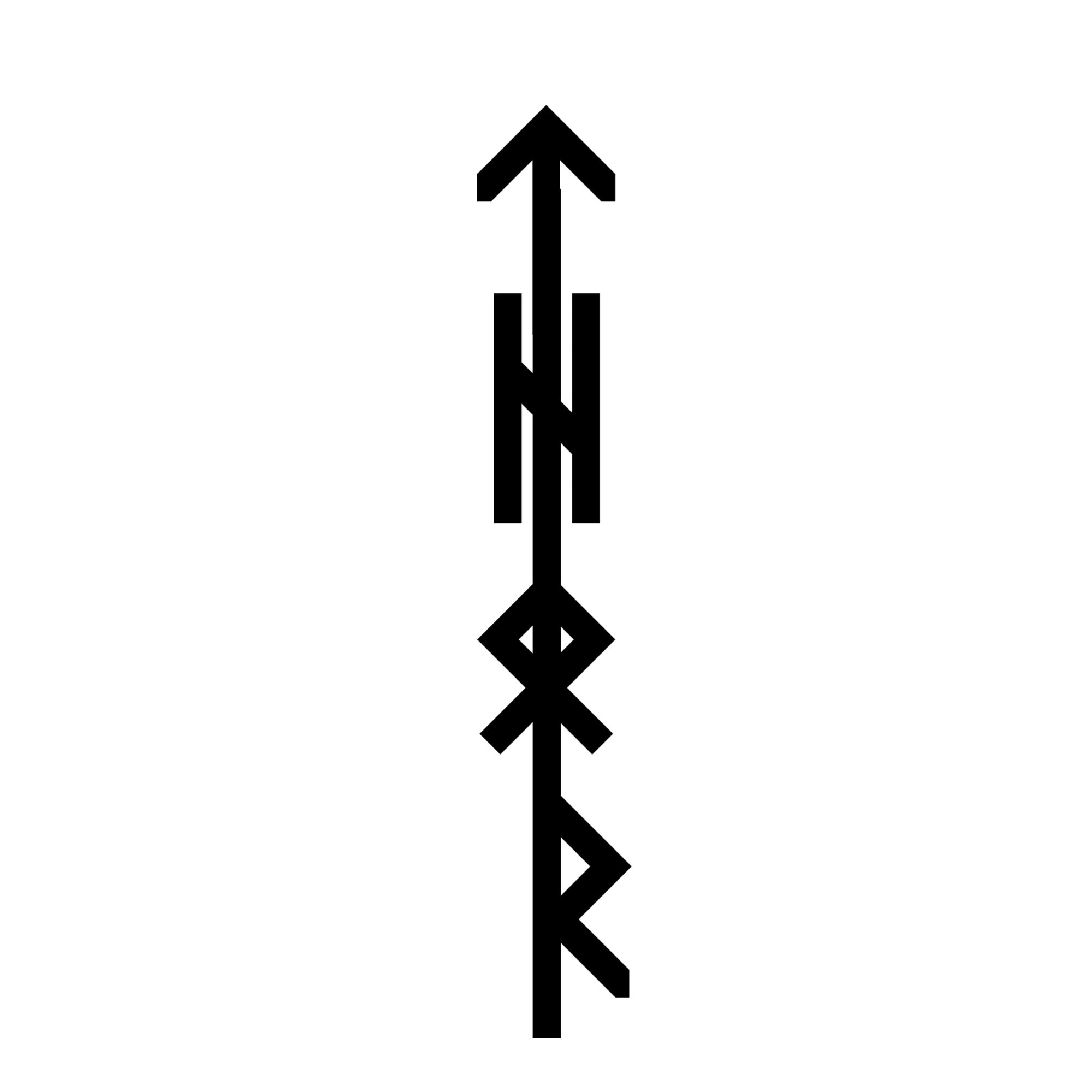 Thor Bindrune Norse Viking Symbol Vinyl Decal Sticker - Door, Wall ...