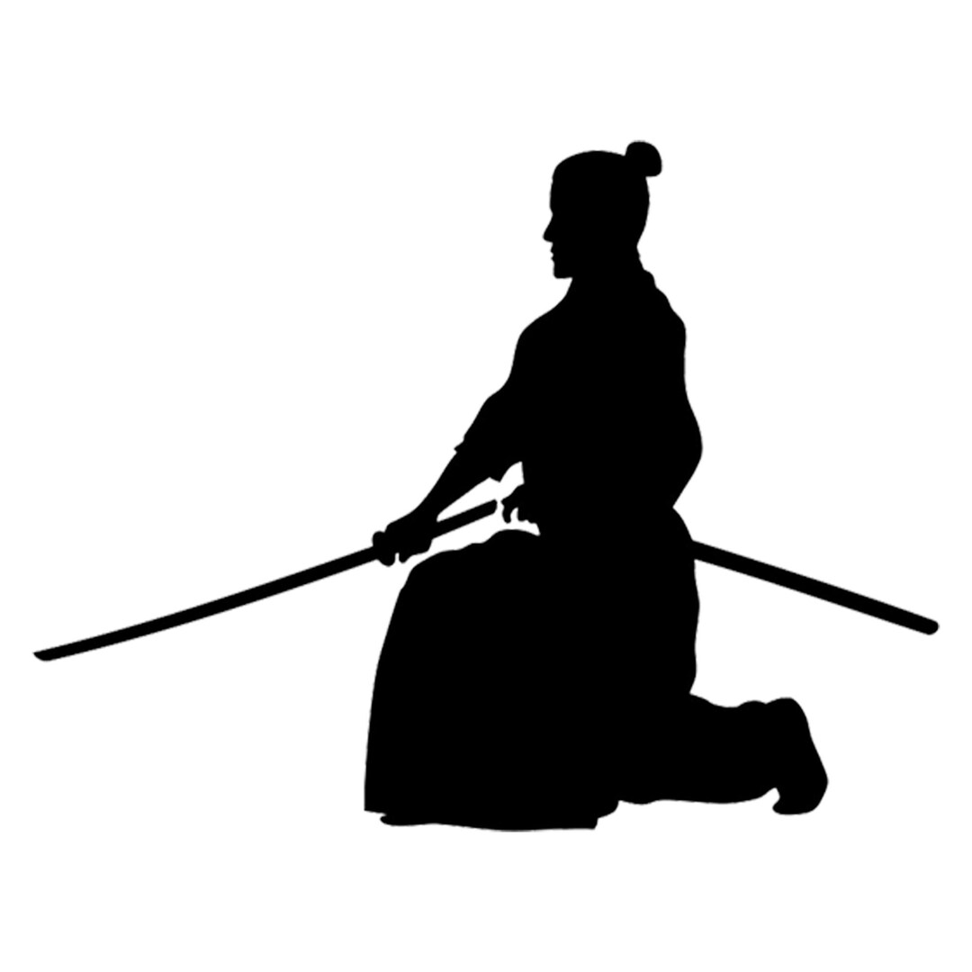 Japanese Samurai Warrior Sword Vinyl Decal Sticker for Wall, Door ...