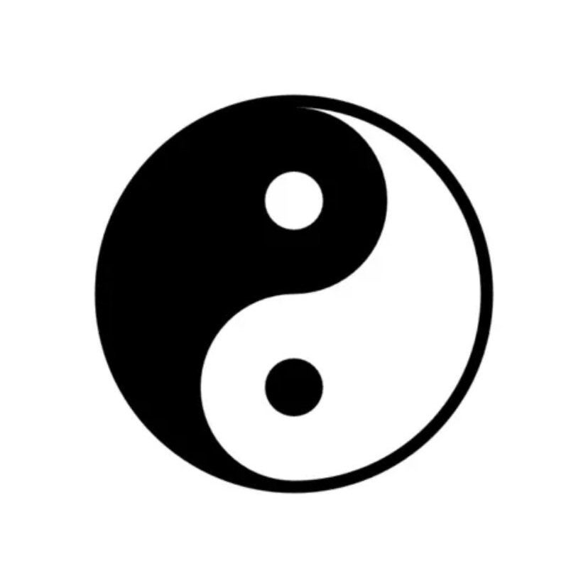 Ying and Yang Chinese Symbol Vinyl Decal Sticker for Wall, Door, Gaming ...