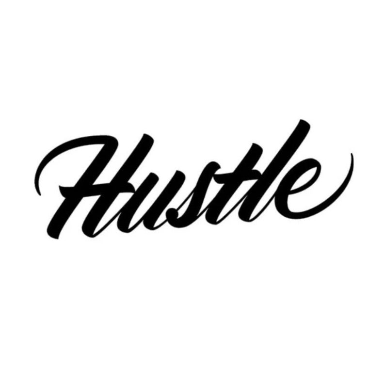 Hustle Motivational Quotes Vinyl Decal Sticker for Wall Door - Etsy