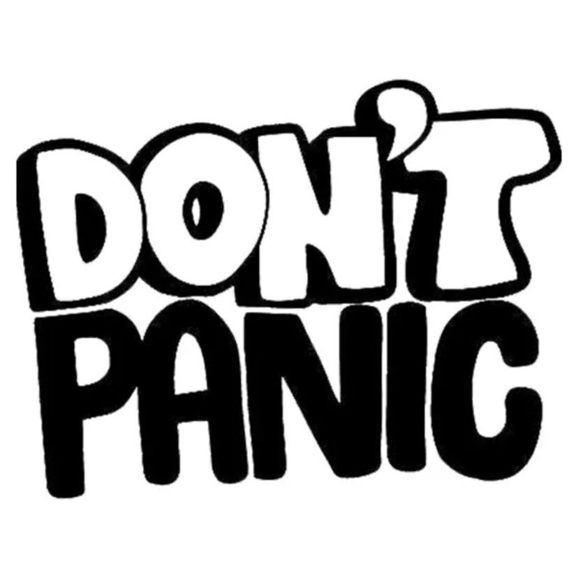 Don’t Panic Motivational Quote Vinyl Decal Sticker for Wall, Door ...