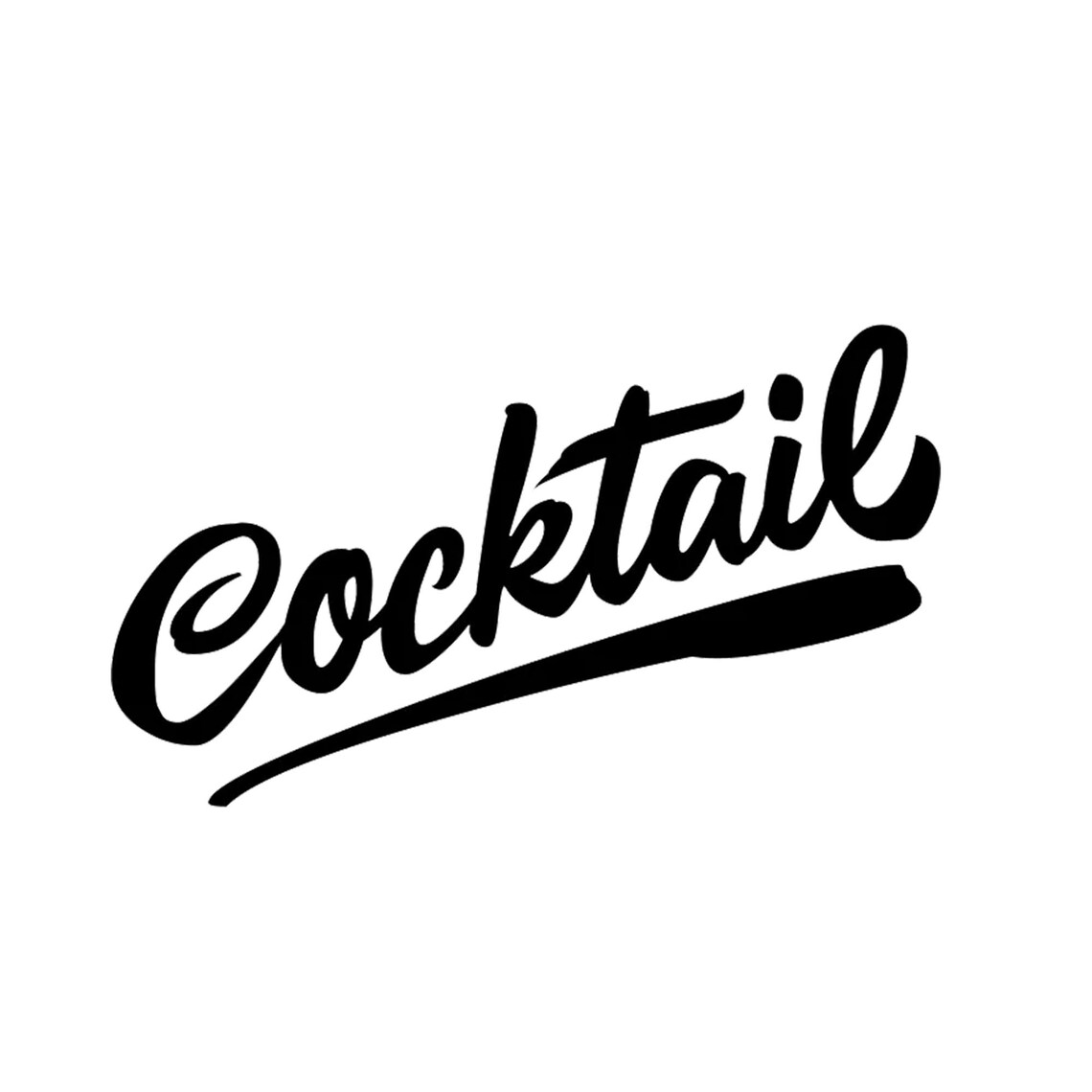 Cocktail Bar Vinyl Decal Sticker for Wall, Door, Pub, Bar, Club, Beer ...