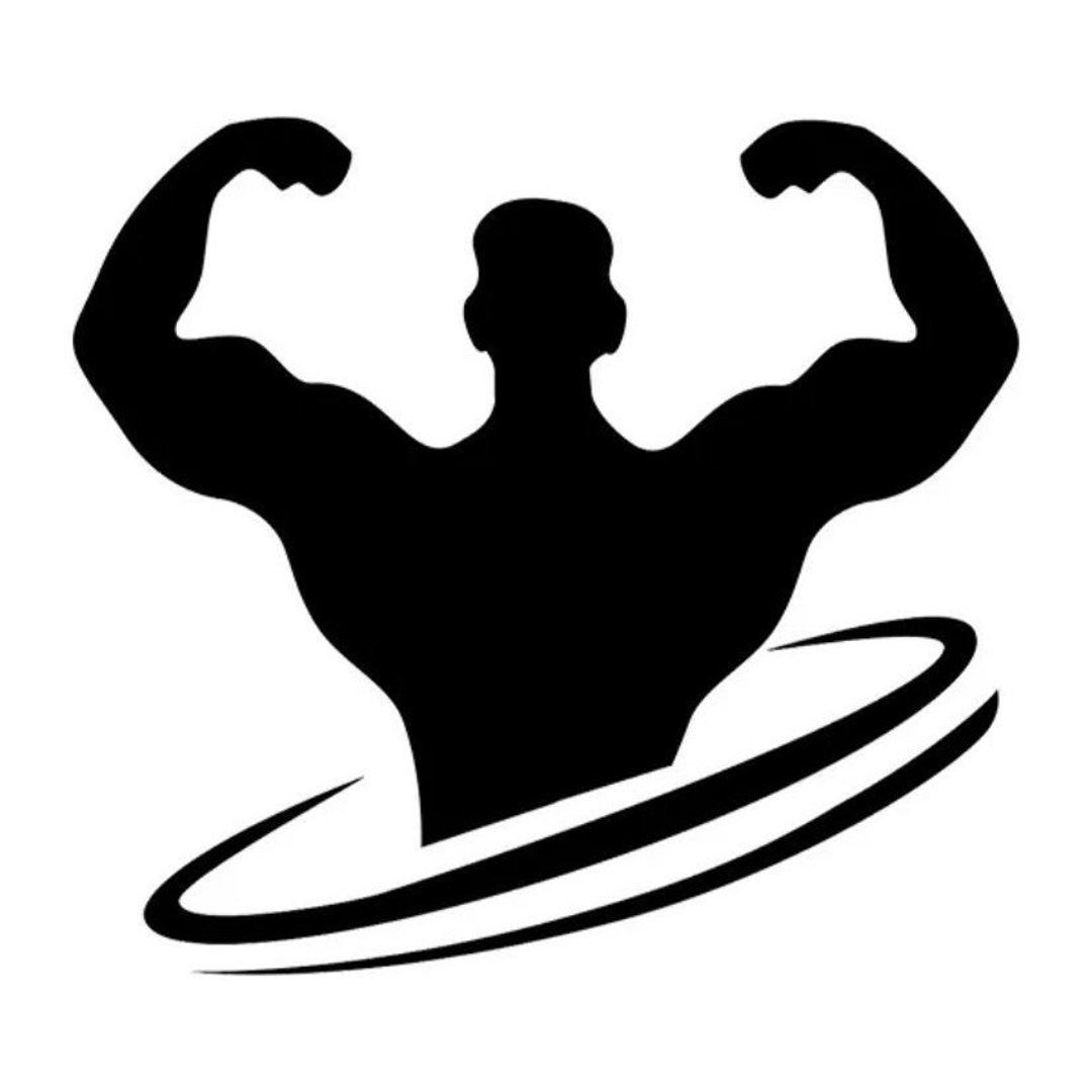 Gym Fitness Muscles Vinyl Decal Sticker - Door, Wall, Gaming Laptop, PC ...