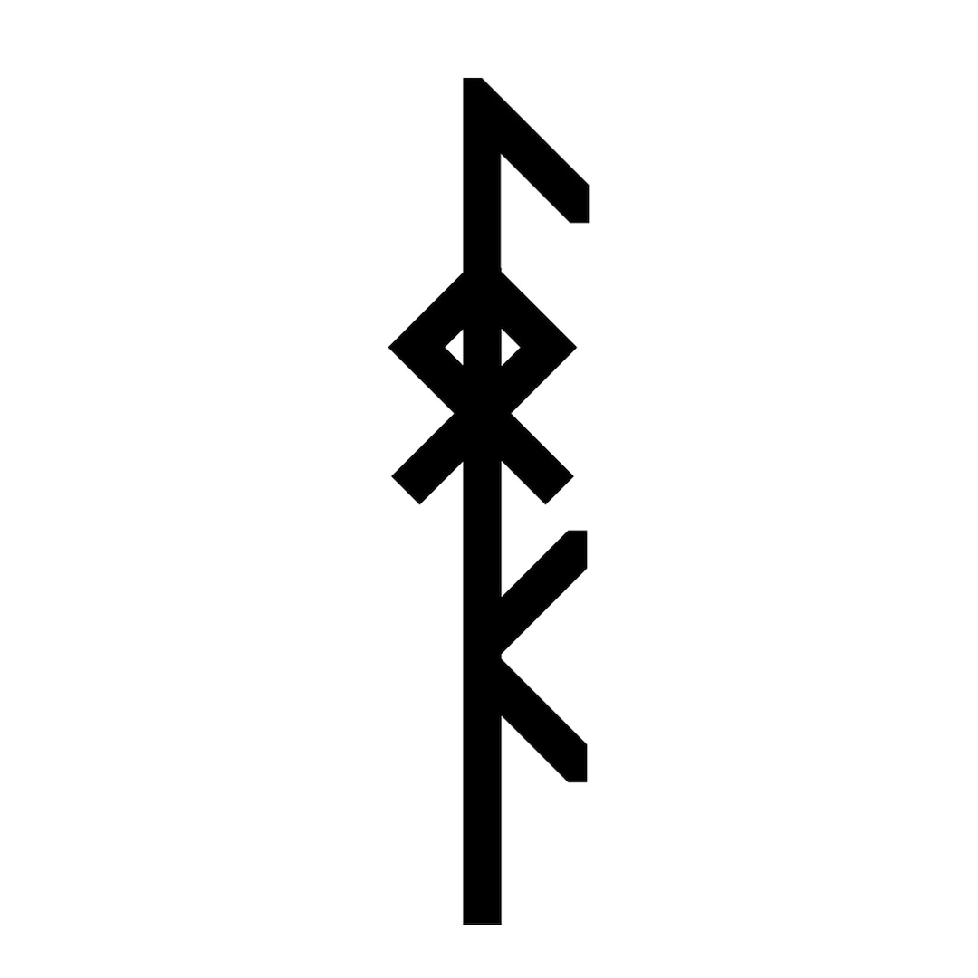 Loki Bindrune Norse Viking Symbol Vinyl Decal Sticker - Door, Wall ...