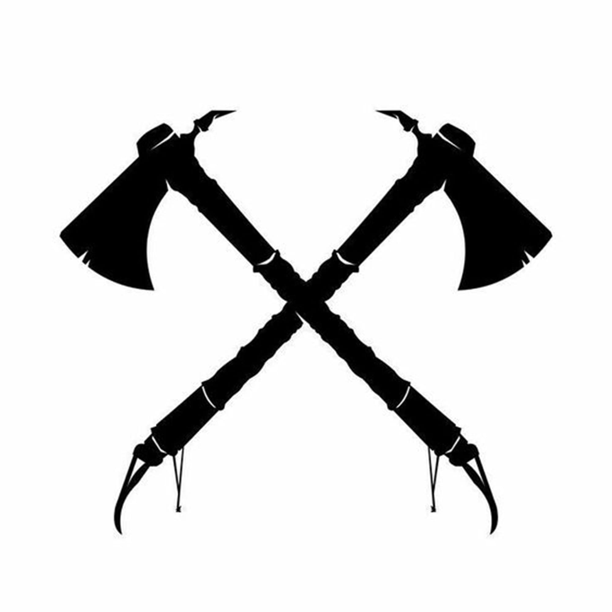 Norse Viking Cross Axe Symbol Vinyl Decal Sticker - Door, Wall, Gaming ...