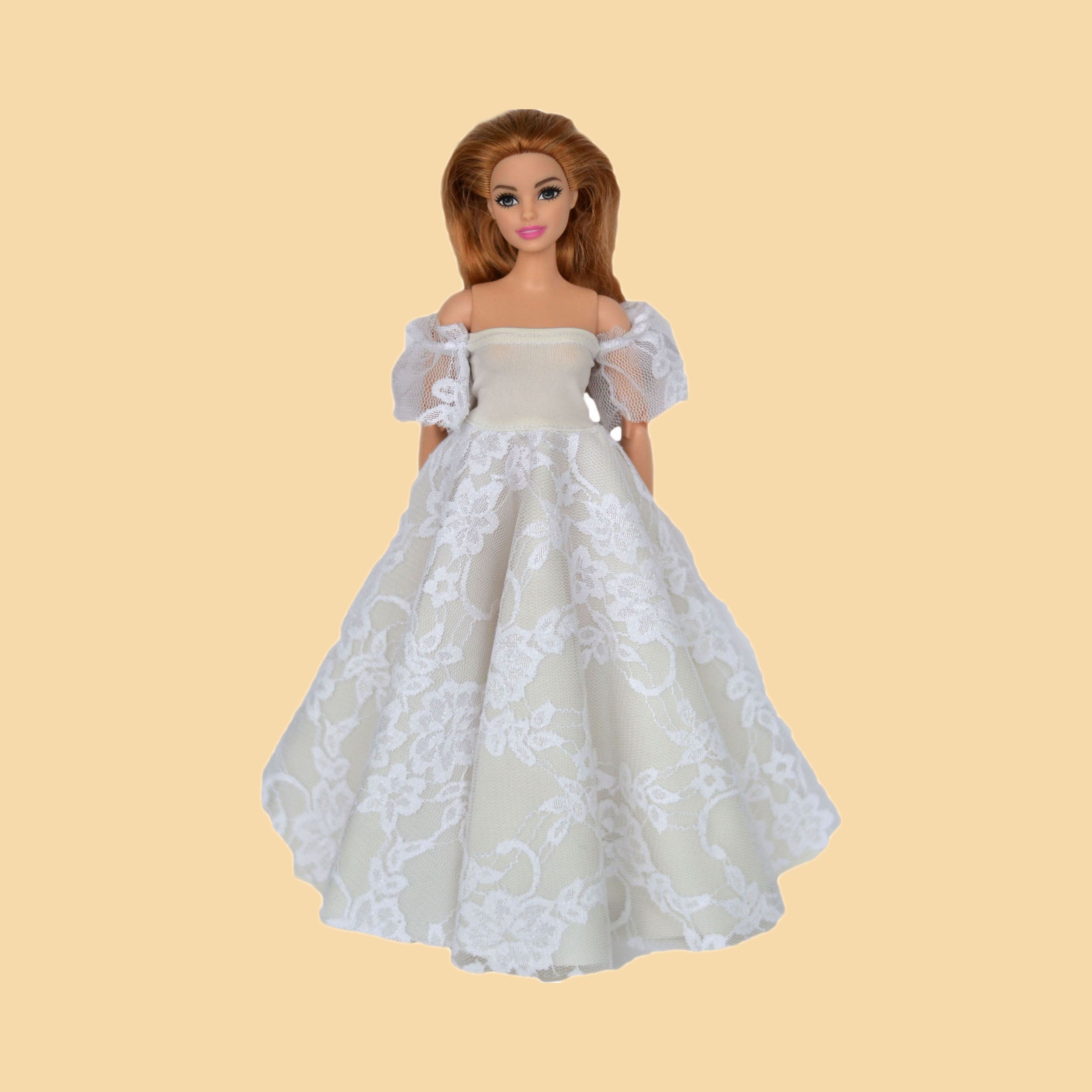115 Doll Wedding Lace Dress 1/6 Doll Fashion Doll Dress - Etsy