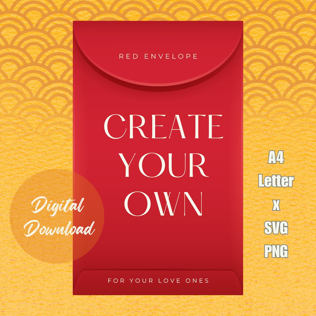 DIY Red Envelope for Lunar New Year 2024 Year of the Dragon Chinese New ...