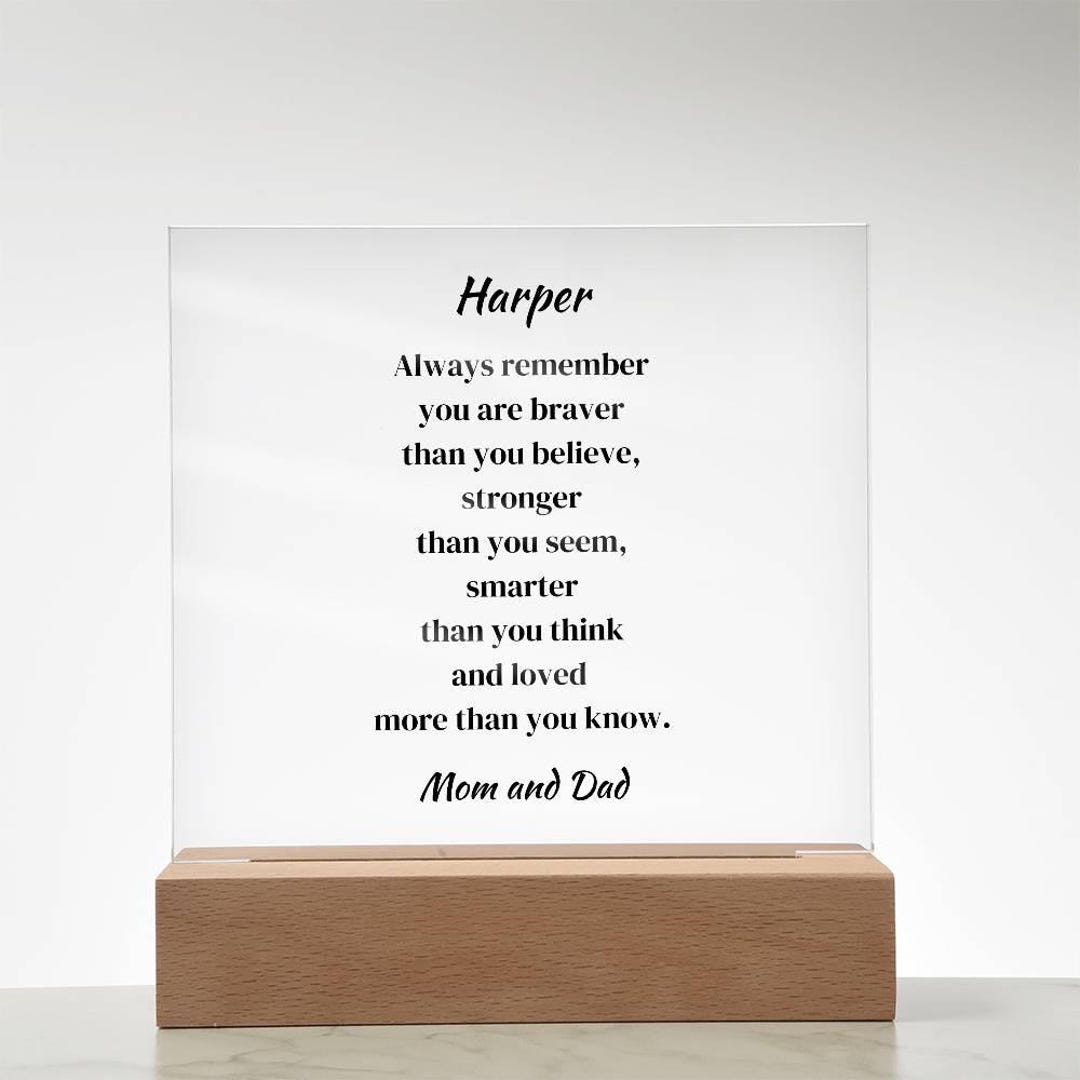 Personalized Acrylic Plaque, Friend Custom Name Sign, Birthday Gift ...