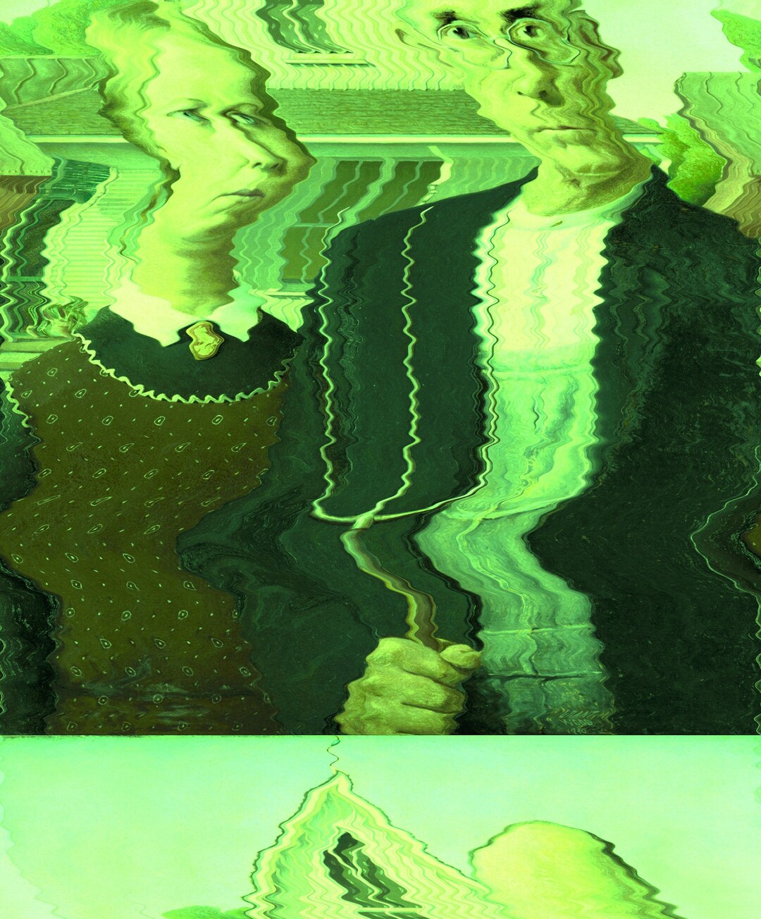 Distorted Art | Modified Art | American Gothic Famous Painting by Grant ...
