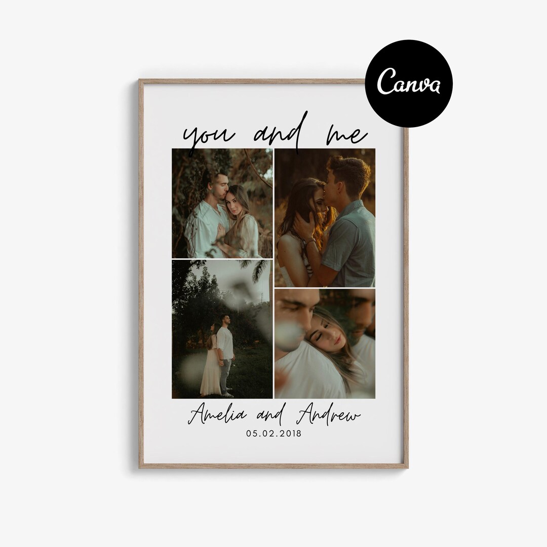 Printable Photo Collage,couple Photo Collage,love Photo Collage ...