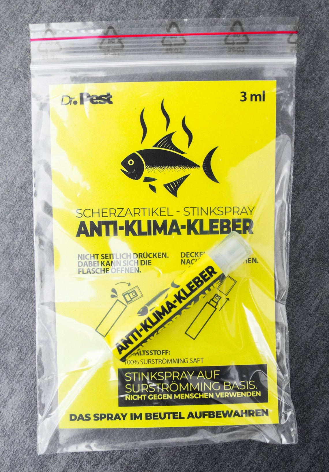Anti-Klima-Kleber-Spray aus 100% Surströmming-Saft - Etsy.de