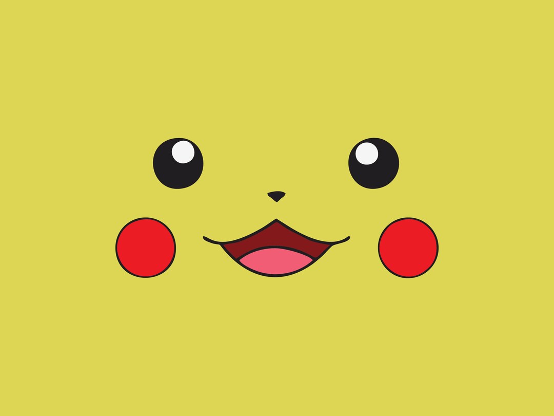 Pokemon Pikachu svg cut file, Pikachu face svg, pokemon cut file ...