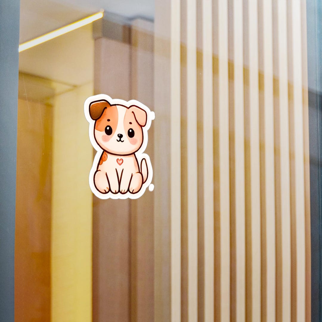 Sweet Puppy Dog Vinyl Sticker Decals - Etsy
