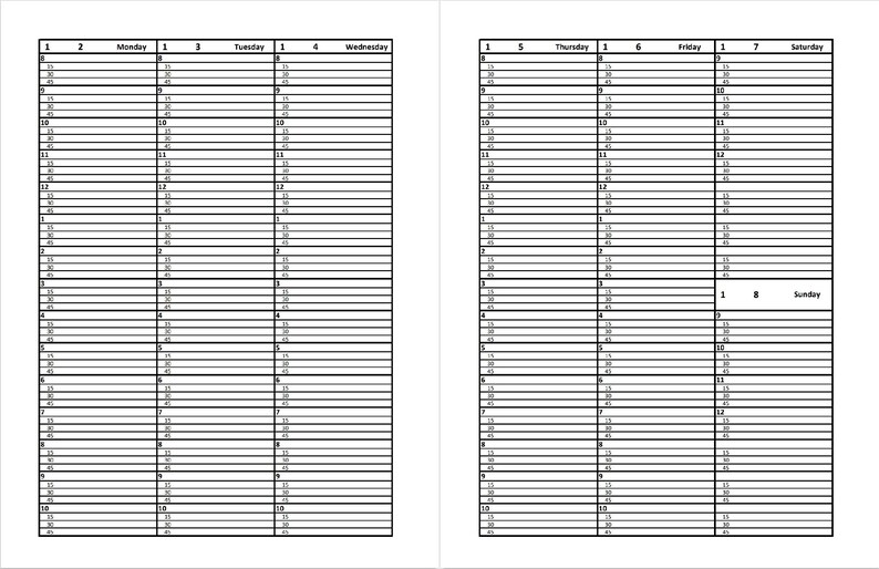 Daily Planner Appointment Book 2023 - Etsy