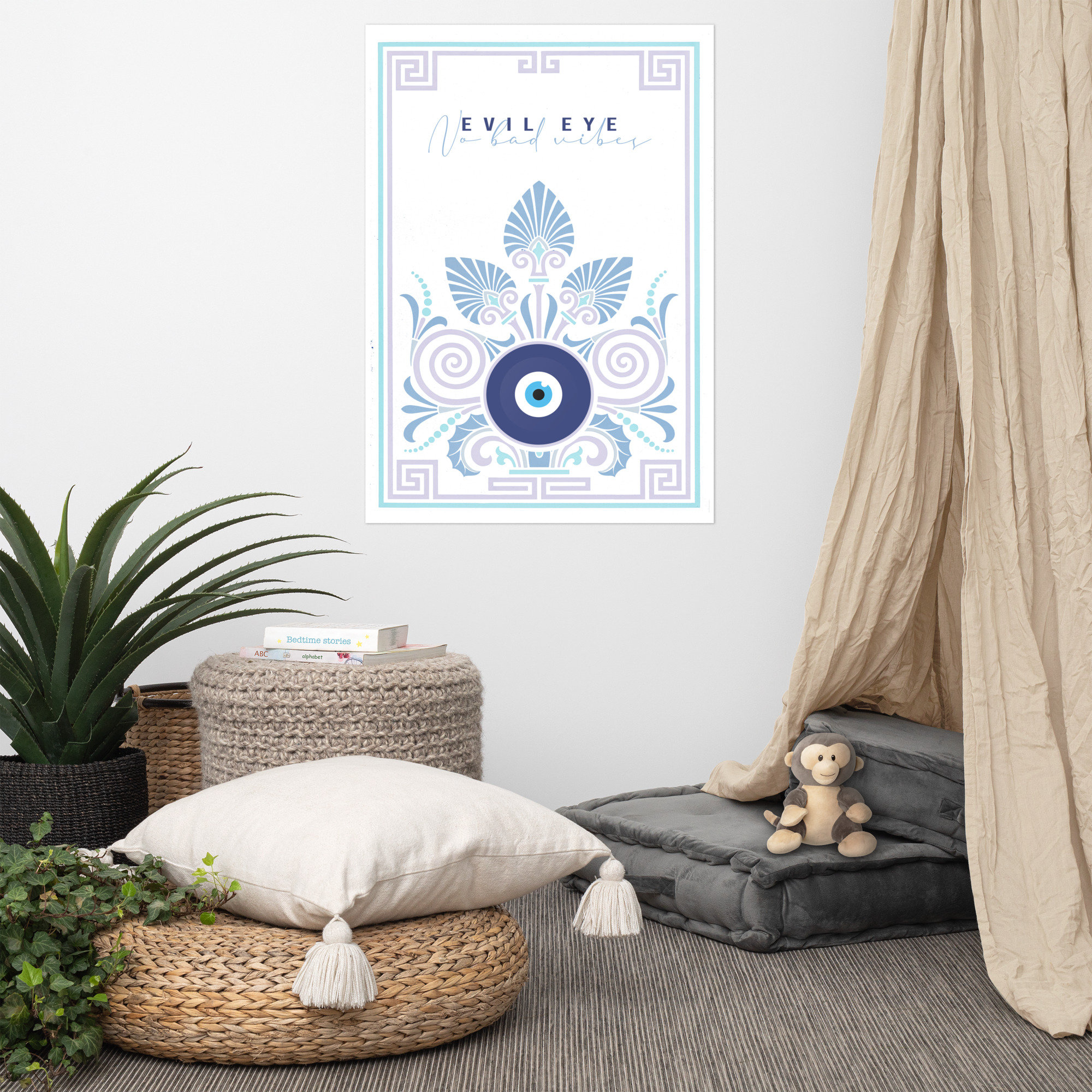 Evil Eye Poster| Nazar | Greek Eye | Amulet | Physical Print | New Home ...