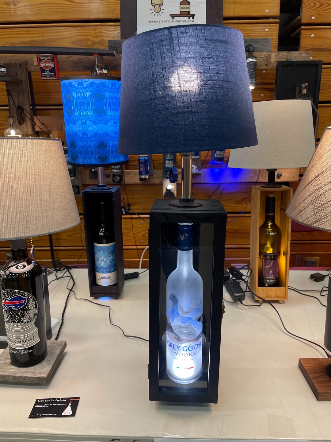 Grey Goose Lamp - Etsy