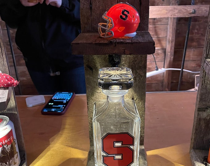 Personalized College Football Team Logos - Decanter and Whiskey Glasses ...