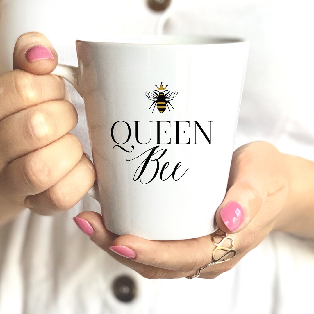 Queen Bee Beauty Coffee Tea 12oz Latte Mug - Etsy