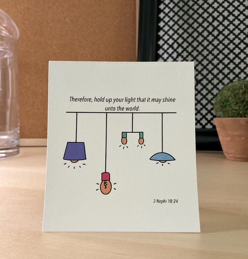 Hold up Your Light Appreciation Card - DIGITAL DOWNLOAD - Etsy