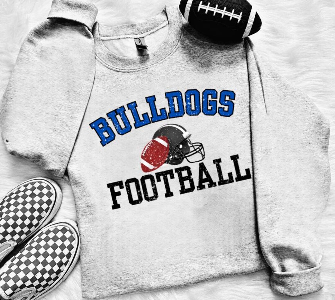 PNG, Bulldogs, Football, Blue, Sports, Distressed, Digital File ...
