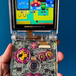 Vintage Game Boy Advance SP With IPS Screen Mew Edition - Etsy