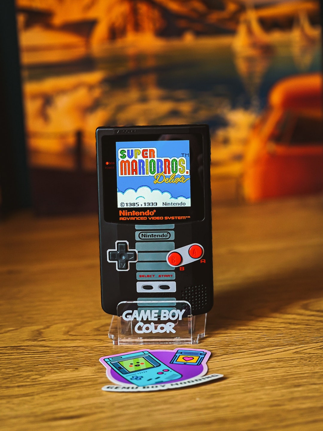 Custom Game Boy Color With IPS Screen NES Edition - Etsy