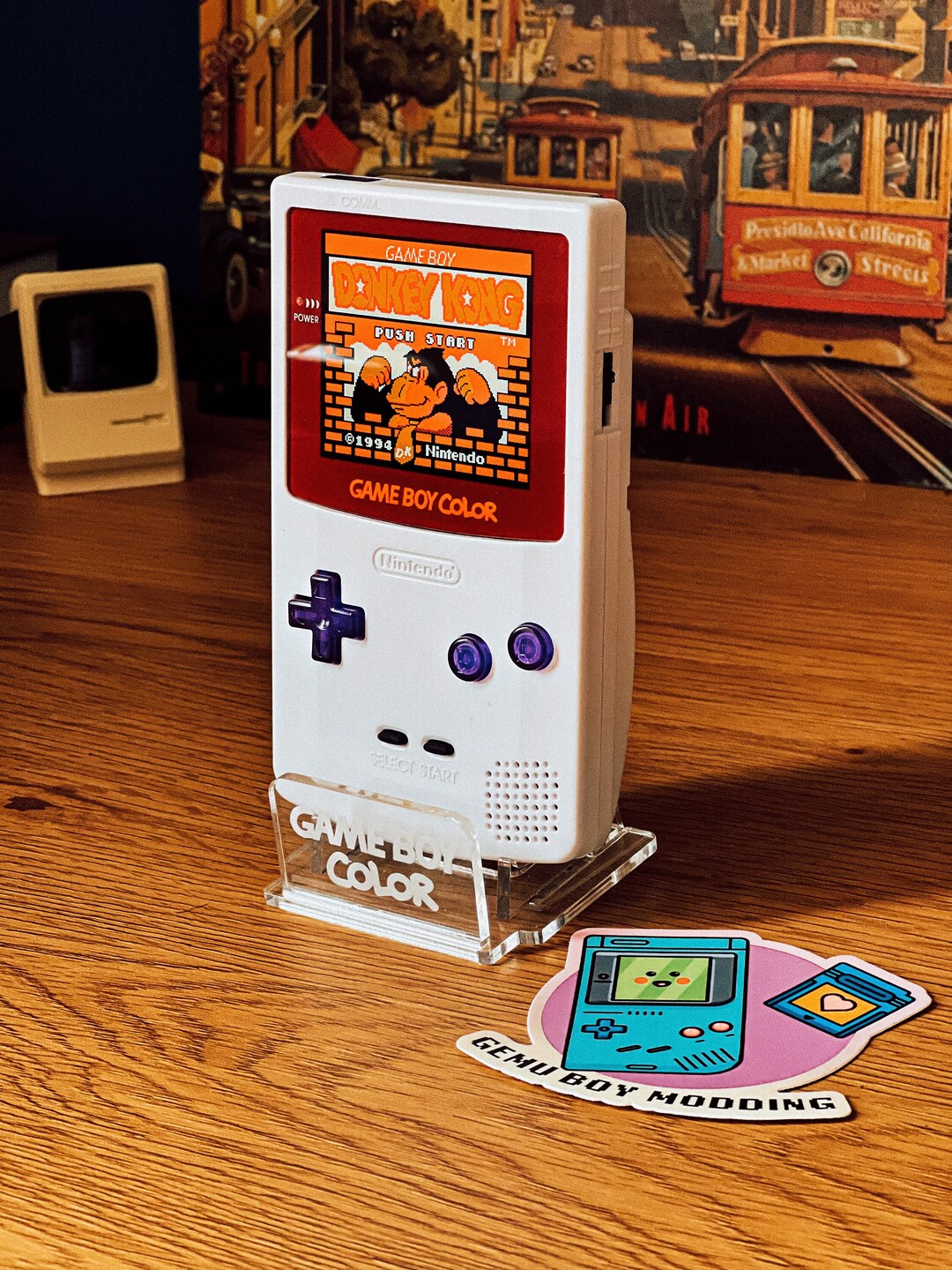 Custom Game Boy Color With IPS Screen Famicom Edition - Etsy
