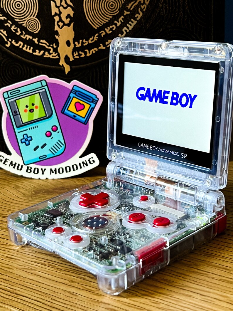 Game Boy Advance SP Modded IPS Screen Pokemon Mew Edition - Etsy