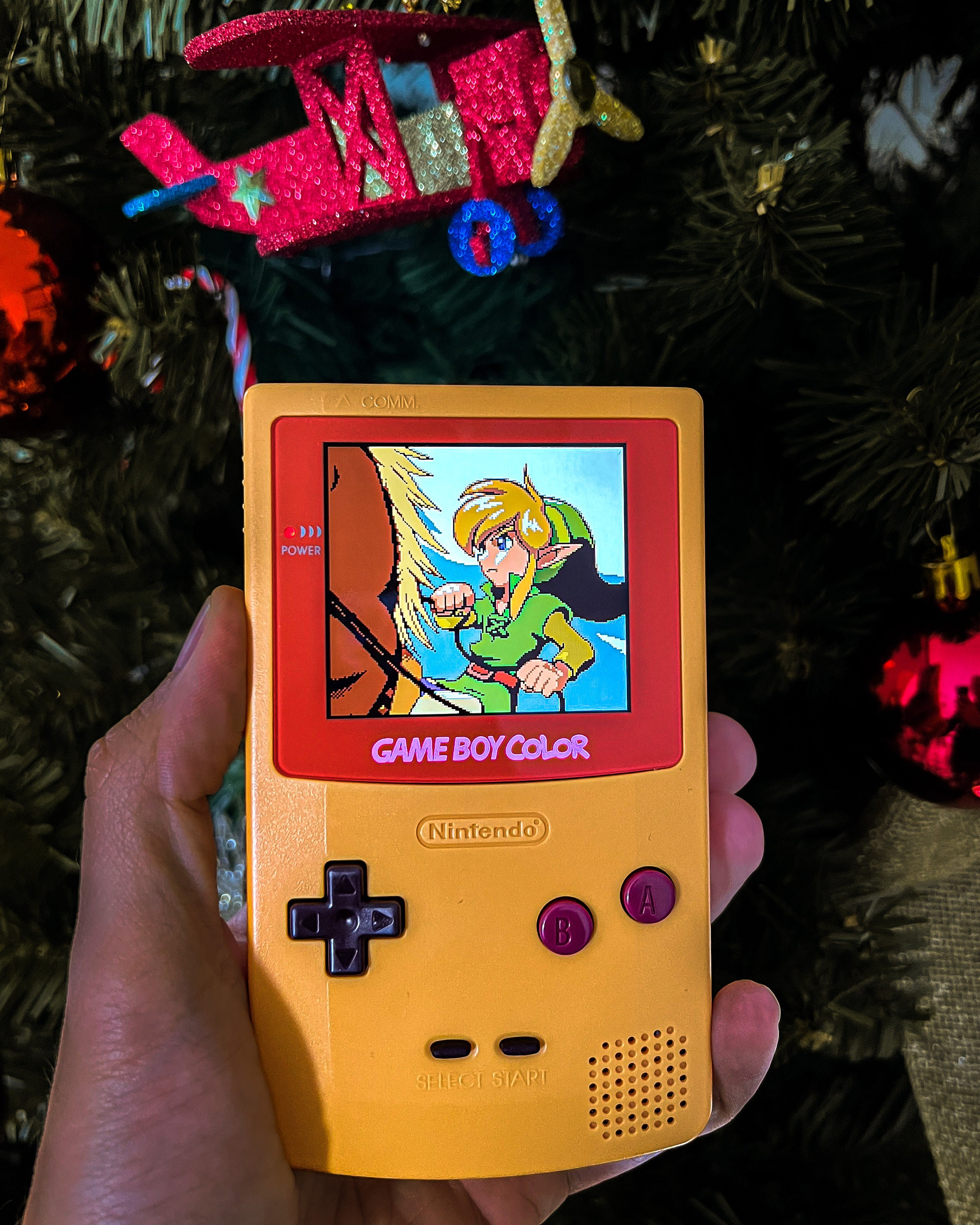 Custom Game Boy Color With IPS Screen Yellow - Etsy