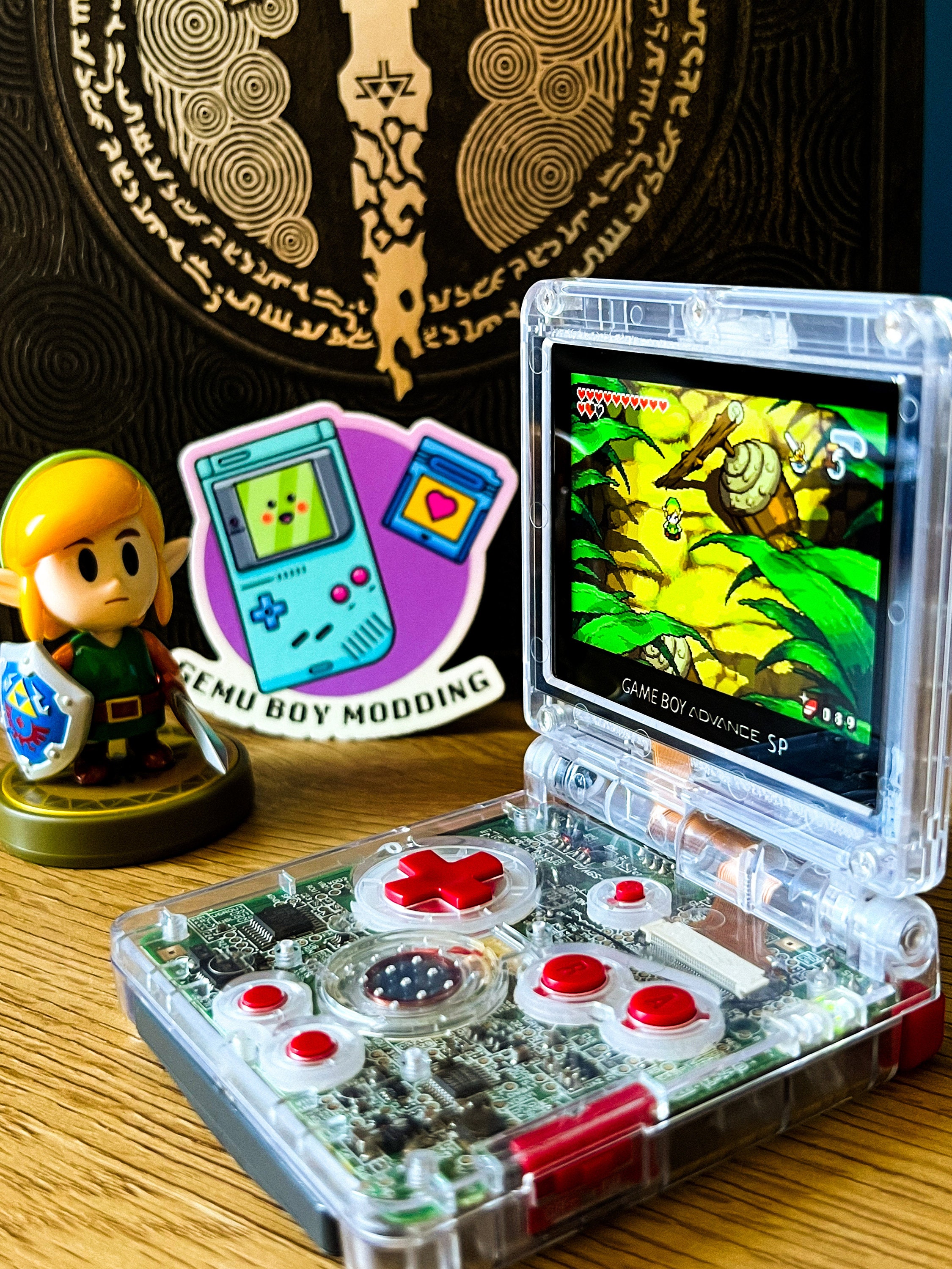 Custom Game Boy Advance SP With IPS Screen Pokemon Mew Edition - Etsy