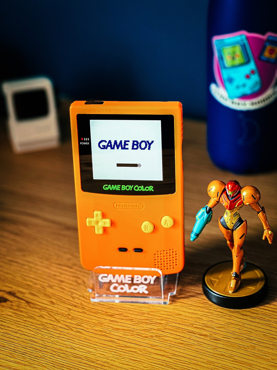 Vintage Custom Retro Handheld Console - IPS Screen, Orange Shell ...