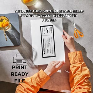 Editable Surprise Trip Boarding Pass: Custom Fake Ticket (digital ...