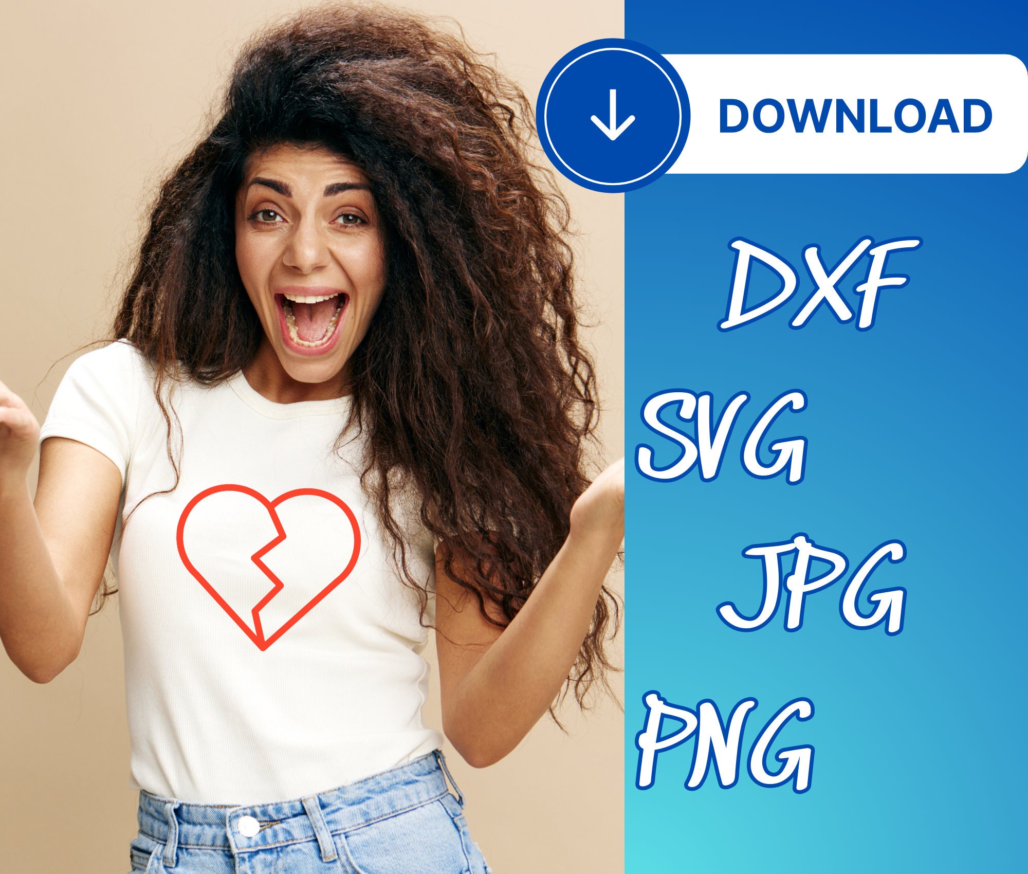 Best Friends Broken Heart SVG Download Instantâneo Clip Art for ...