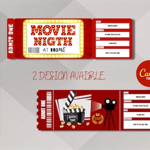 Create Your Own Movie Night Surprise | Customizable Template for Canva ...
