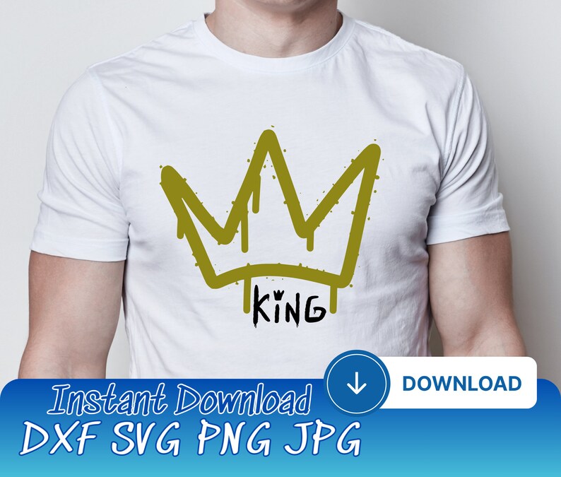 Melted King Crown SVG PNG: Cricut Silhouette Cut File (digital Download ...