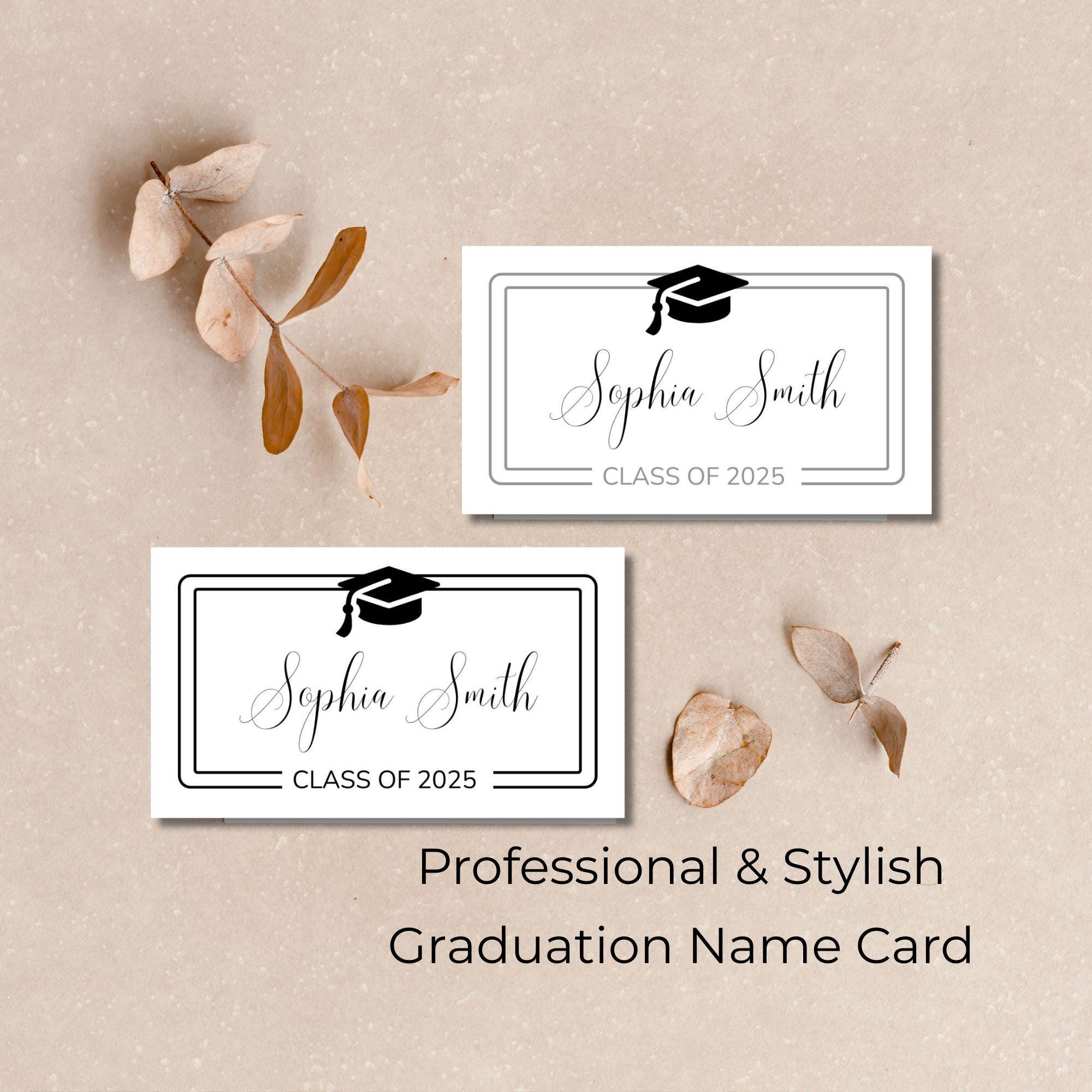 Graduation Name Cards For Printable
