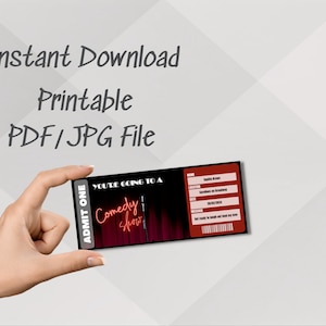 Comedy Event Template - Printable Surprise Comedy Show, Night of Laughs ...