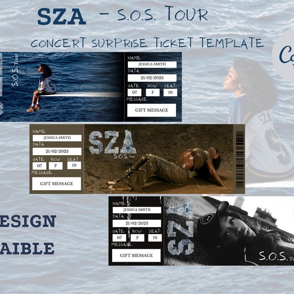 Sza Tour Ticket - Etsy