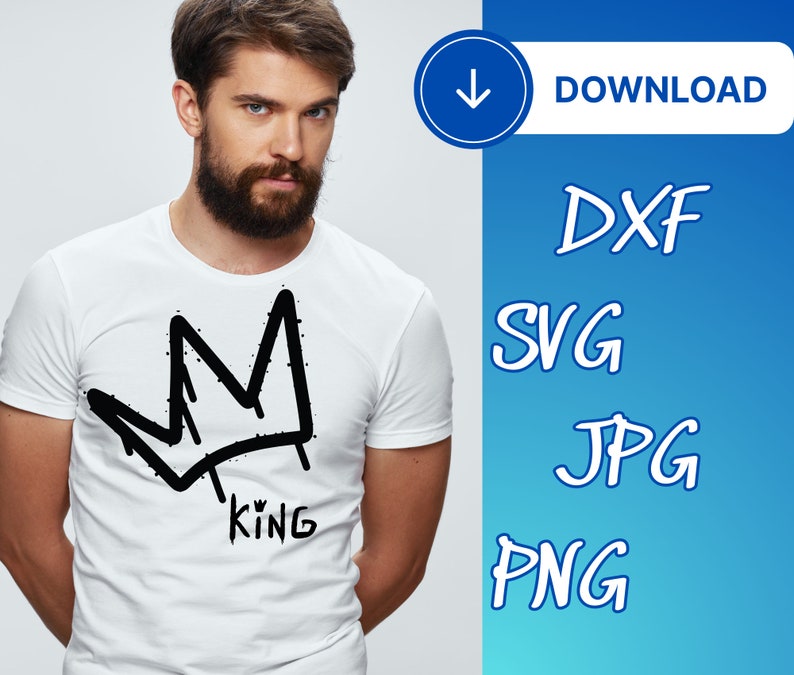 Melted King Crown SVG PNG: Cricut Silhouette Cut File (digital Download ...