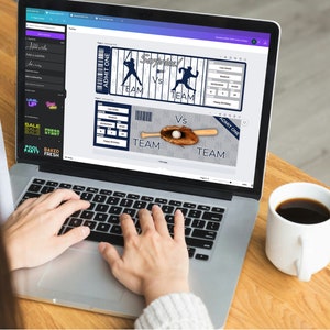 Baseball Game New York Colors Ticket Template Surprise: Ready in Action ...