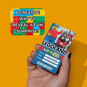 VIP Pass ID Badge for Kids – Inspired by LEGOLAND Theme Park, Editable ...