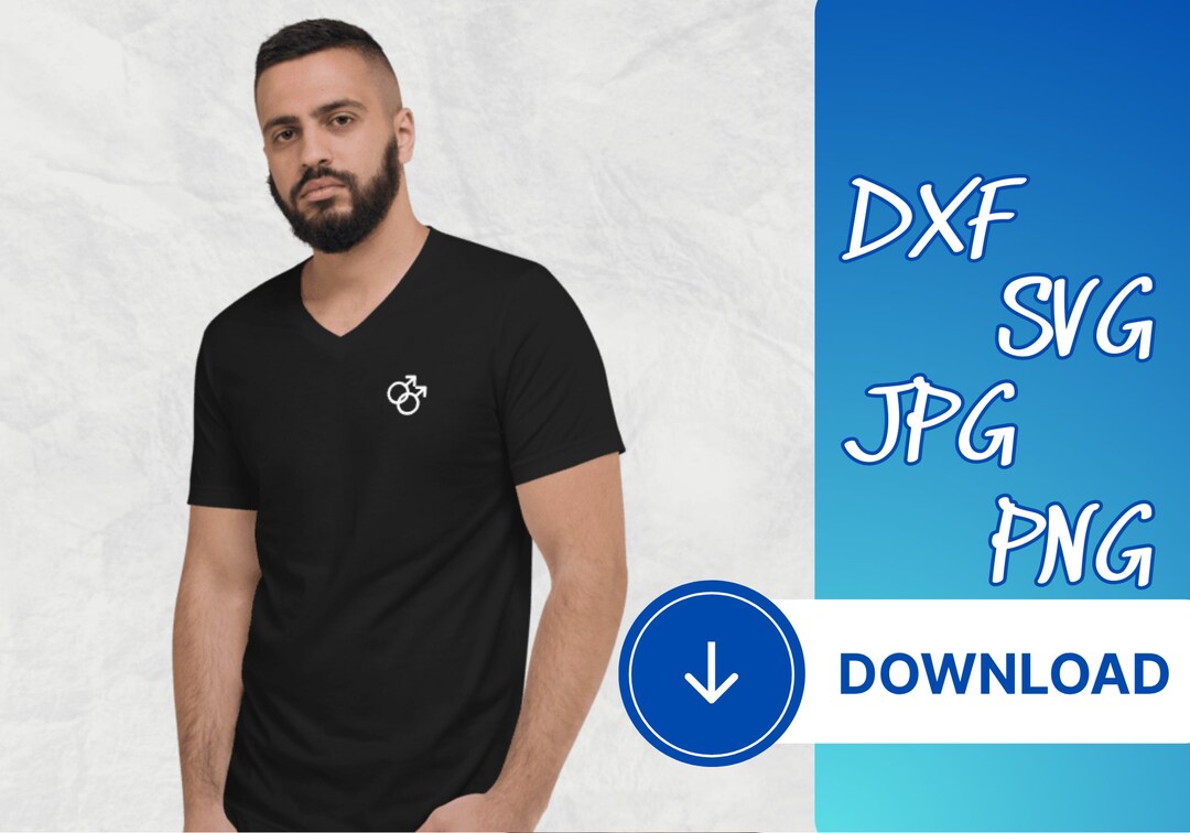 Gender Symbols, Solid Vector File of the Male Symbol, Outline for ...